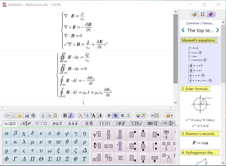 AxMath – Equation Editor – AxSoft