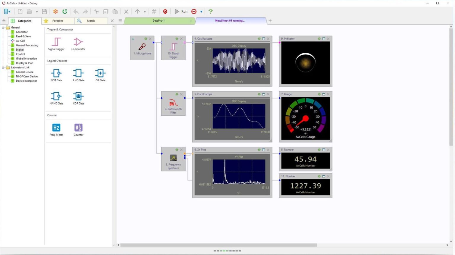 AxCell – Workflow for data processing and visualization – AxSoft