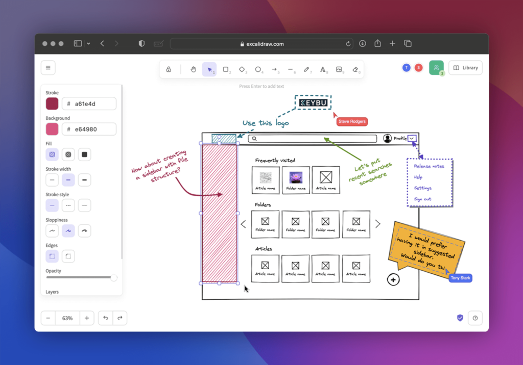 Excalidraw – A virtual hand-drawn style whiteboard. Collaborative and end-to-end encrypted. – AxSoft